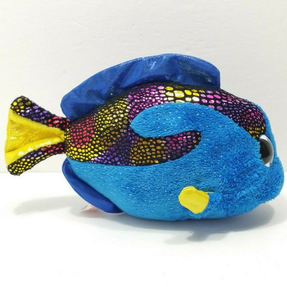 Ty | Toys | Ty Beanie Boos Aqua Fish Beanbag Plush 367be3m | Poshmark